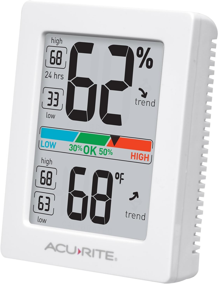 AcuRite Humidity Meter Hygrometer and Indoor Digital Thermometer with ...
