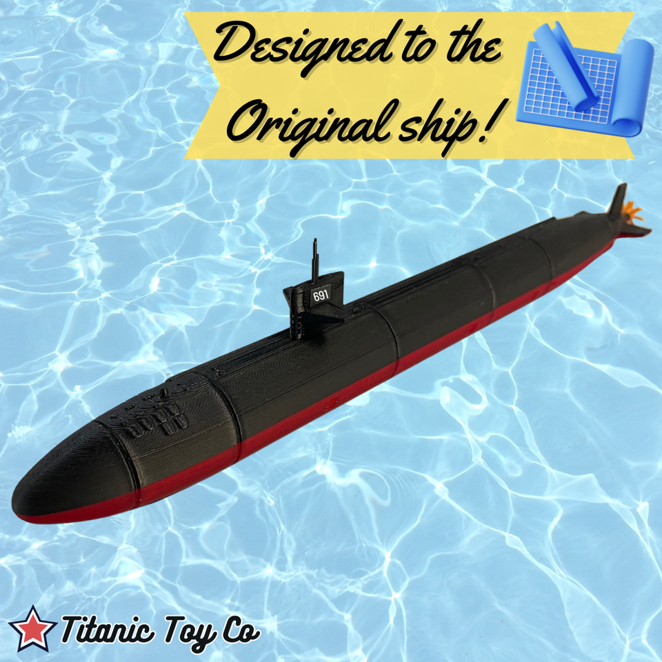 SSN-691 USS Memphis Submarine Model – Detailed Replica of the Los ...