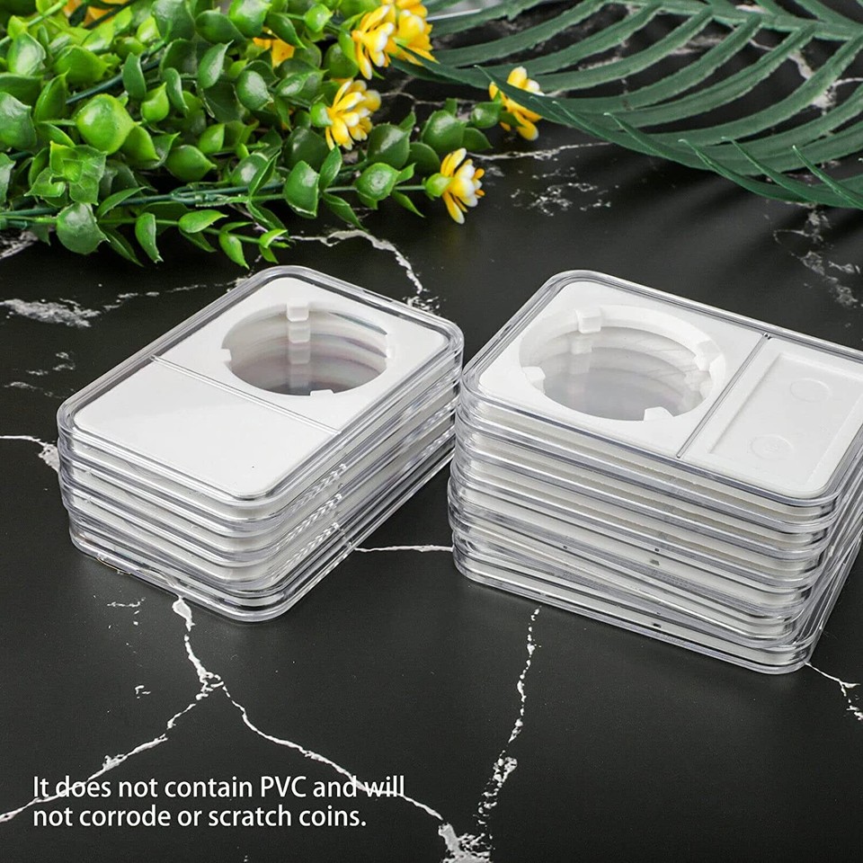 100X 30MM Coin Slab Graded Display Holder Storage Case For JFK HALF ...
