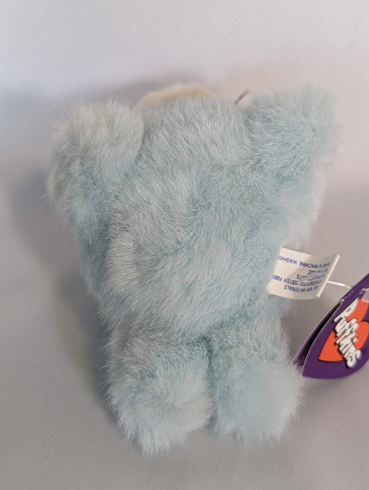 Vtg Puffins Plush Slick Light Blue Seal With Tag | eBay