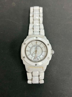 ONISS PARIS WOMEN'S WHITE WATCH ON436-L VERY CLEAN NOT TESTED | eBay