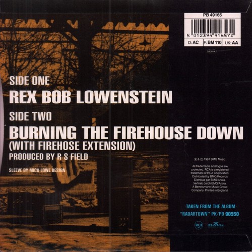 Mark Germino and the Sluggers Rex Bob Lowenstein 7" vinyl UK Rca 1991 ...