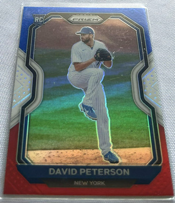 2021 Panini Prizm Baseball David Peterson New York Mets Red White ...