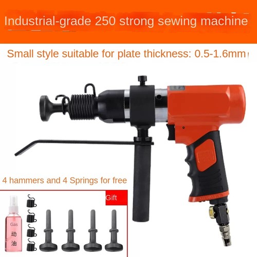 Pneumatic Sewing Machine Air Hammer Tool Set White Iron Seam Gun ...