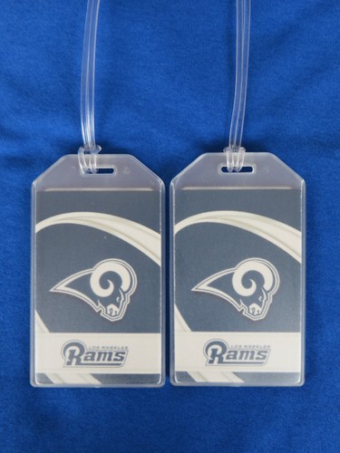 LOS ANGELES RAMS LUGGAGE TAGS - CUSTOM SET of 2 - 2024 NFL PLAYOFFS ...
