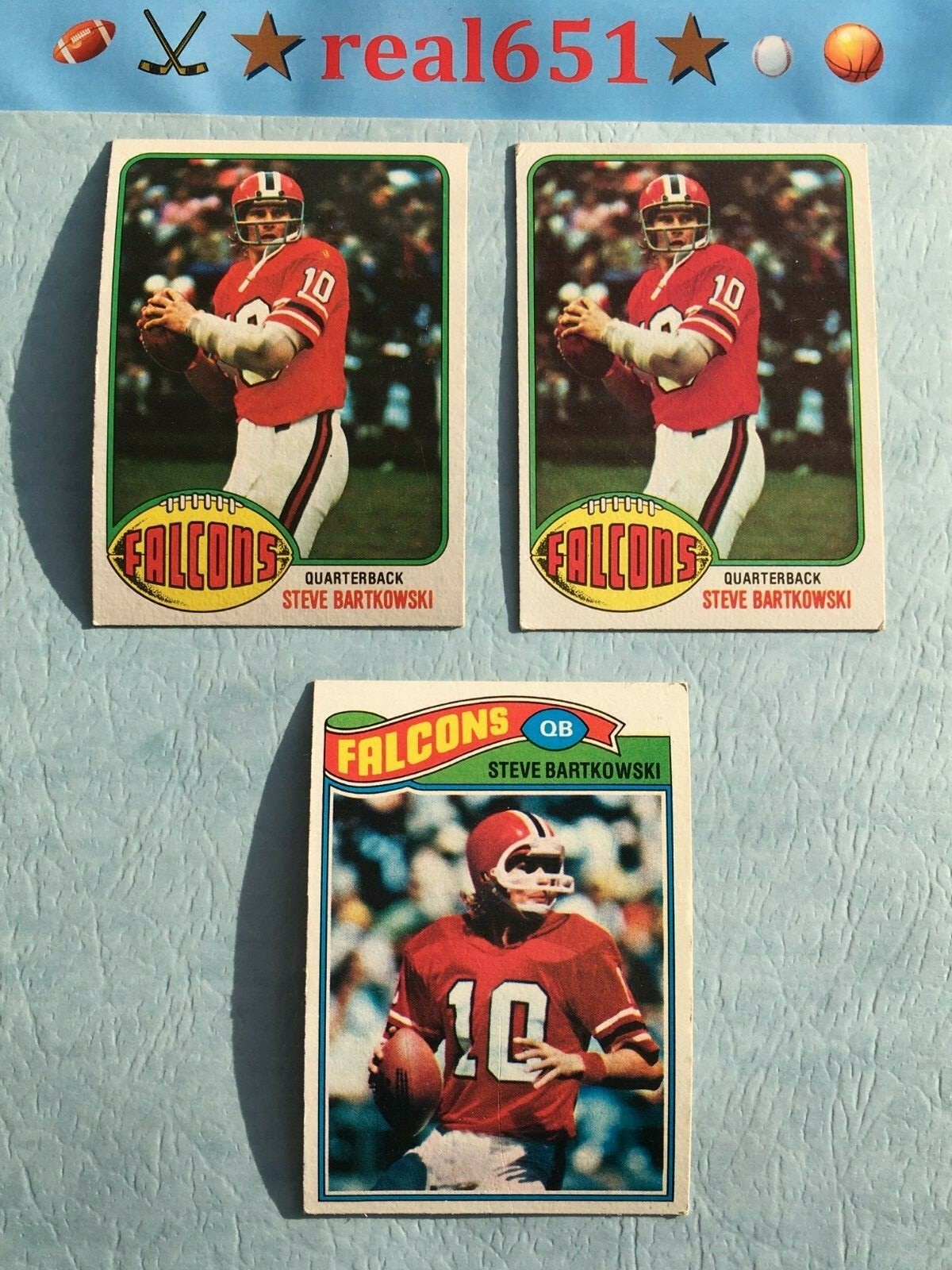 1976 Topps NFL #35 STEVE BARTKOWSKI Rookie x 2 RC + 1977 | Vintage Lot ...