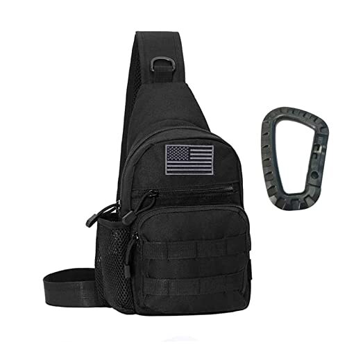Armiya Men's Tactical Sling Bag, Small Shoulder Chest Molle Daypack ...