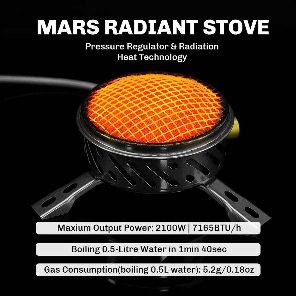 Fire-Maple Mars Radiant Stove: Compact Camping Heat Exchanger | eBay ...
