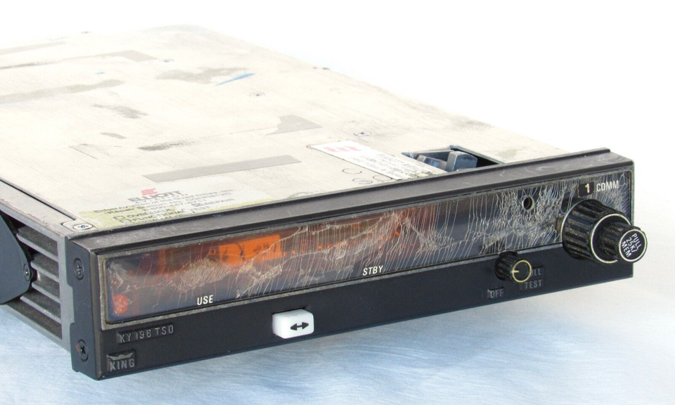 BENDIX KING KY-196 TSO Transceiver 064-1019-10 28V PARTS ONLY ...