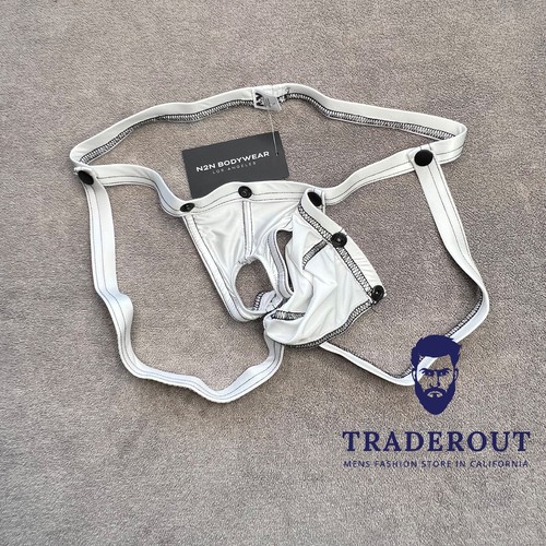 N2N Bodywear Men white Matte Satin titan Jock jockstraps swim underwear ...