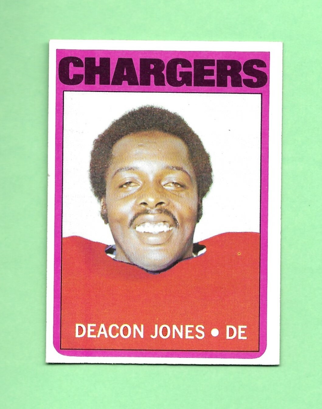 72 Topps Football Card # 209 DEACON JONES CHARGERS STRONG CARD!! | eBay