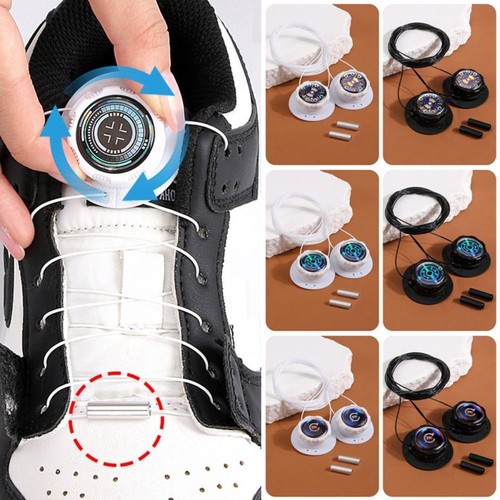 Adjustable Automatic Buckle Rope Quick Sneaker ShoeLaces For Adults ...