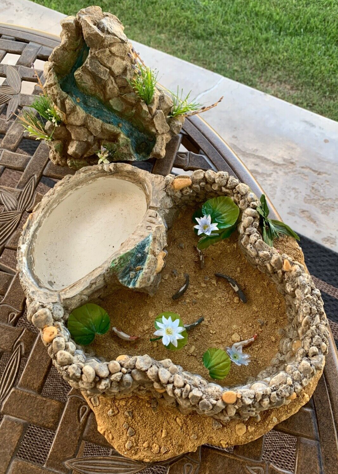 Fontanini 5" Scale Water Lily Pond Nativity Village 94820 *Video* See ...