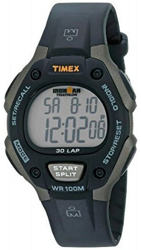 Timex T5E901, Men's Ironman 30-Lap Resin Watch, Alarm, Indiglo ...