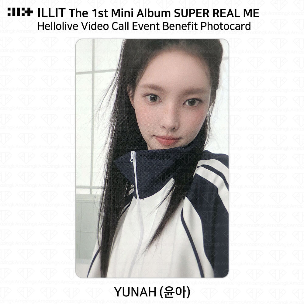 ILLIT The 1st Mini Album Super Real Me Hellolive Video Call Event Photocard KPOP | eBay