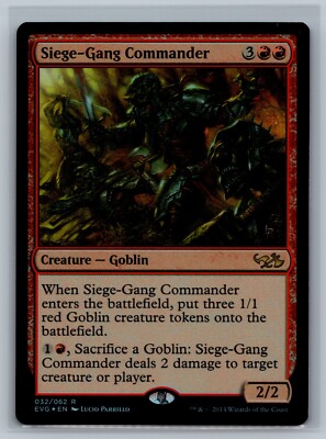Magic MTG Duel Decks: Elves vs. Goblins Siege-Gang Commander #032/062 ...