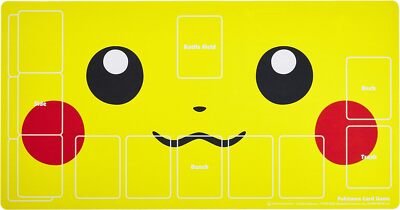 Pokemon Center Original Pokemon Card Game Rubber Play Mat Pikachu Face ...