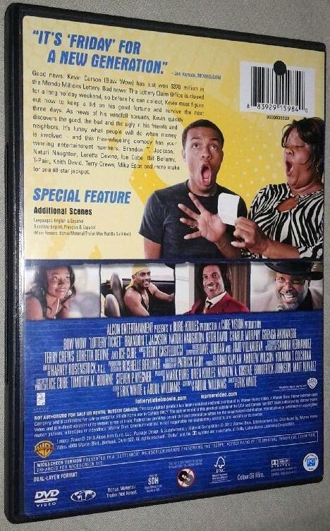 LOTTERY TICKET-DVD-(Comedy,Loretta Devine, Ice Cube, Lil Bow Wow) | eBay
