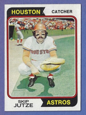 VINTAGE 1974 TOPPS BASEBALL CARD #328 SKIP JUTZE HOUSTON ASTROS EX-NM ...