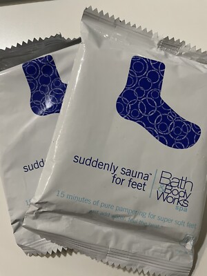 Bath And Body Works Suddenly Sauna One Time Use Moisturizing Socks Two ...