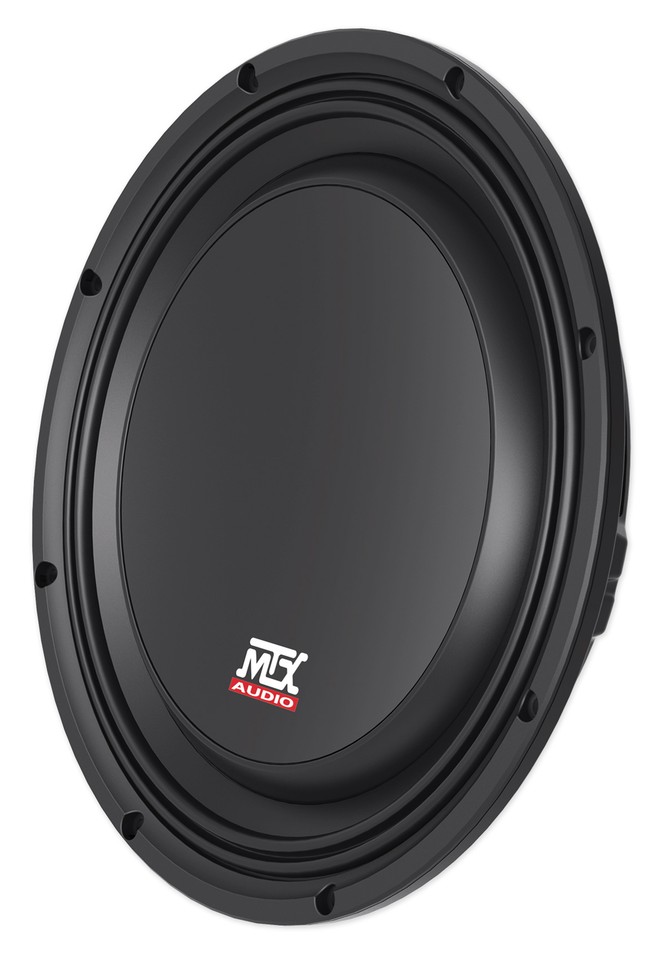 MTX 3510-04S 10" 600 Watt Shallow Mount Car Audio Subwoofer Slim Sub ...