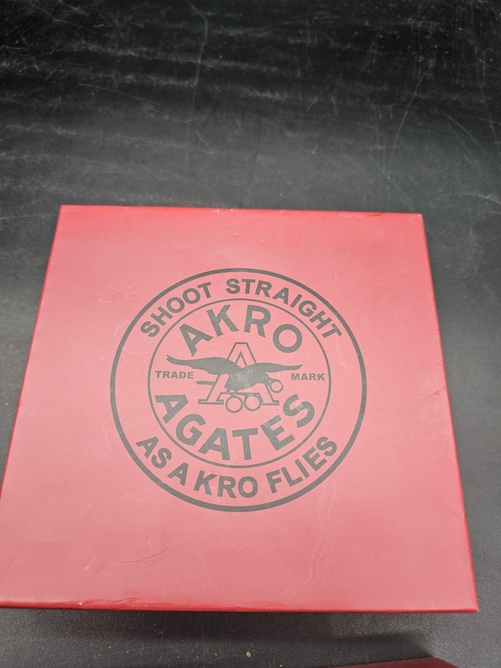 AKRO Agate Shoot Straight 25pc Marble Shooter "AS A KRO FLIES" 1in set ...