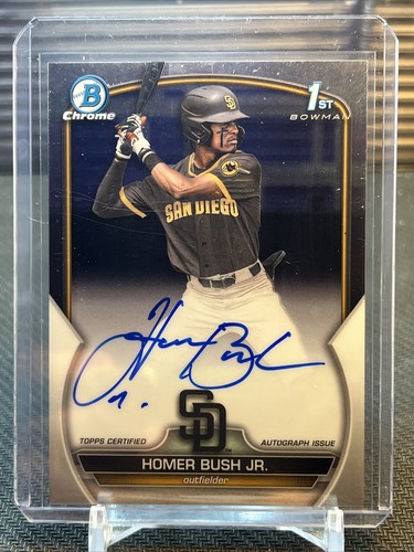 2023 Bowman Chrome Prospect Autograph Homer Bush Jr | eBay