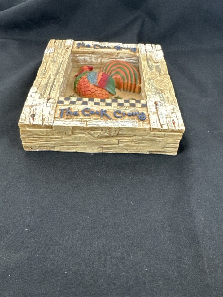 Jim Shore Garden Artistry Plaque “The Corn Grows, The Cock Crows” 2001 ...