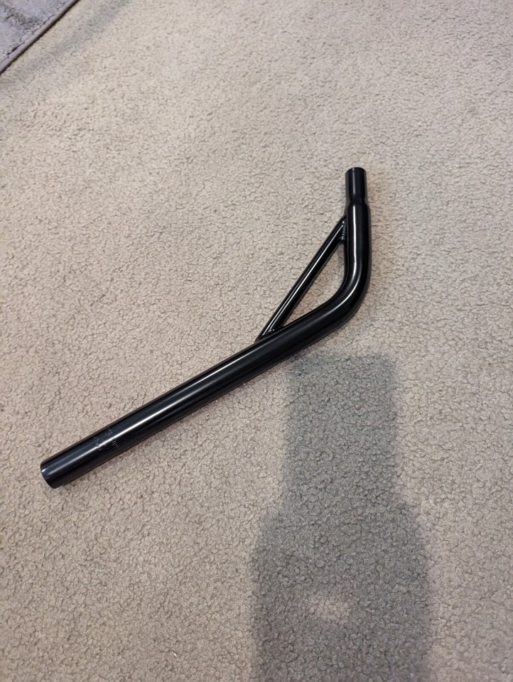 NEW BLACK LAID BACK SEAT POST WITH BRACE 27.2MM FOR BICYCLES | eBay