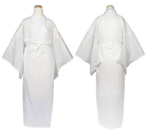 Japanese Women's Traditional Kimono under wear Long Sleeve Juban White ...