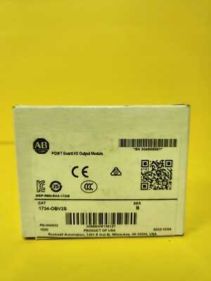 New Allen Bradley 1734-OBV2S Ser B Point Guard I/O Safety Digital ...