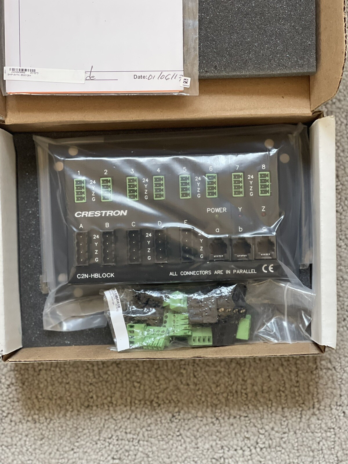 Crestron C2N-HBLOCK Multi-type Cresnet Distribution Block | eBay