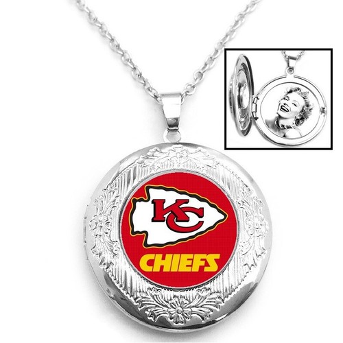 Special Kansas City Chiefs 925 Silver Link Chain Necklace W Photo ...