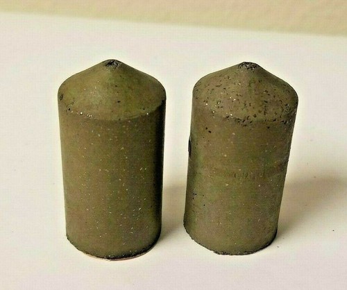 Lot of 2 Cratex Rubberized Abrasives Pointed Cone No. 1358-C 1-3/4" x 1 ...