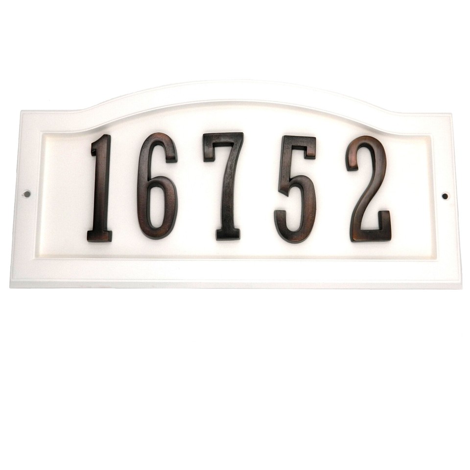 Warwick Custom Arch House Number Plaques and Bronze Address Numbers | eBay