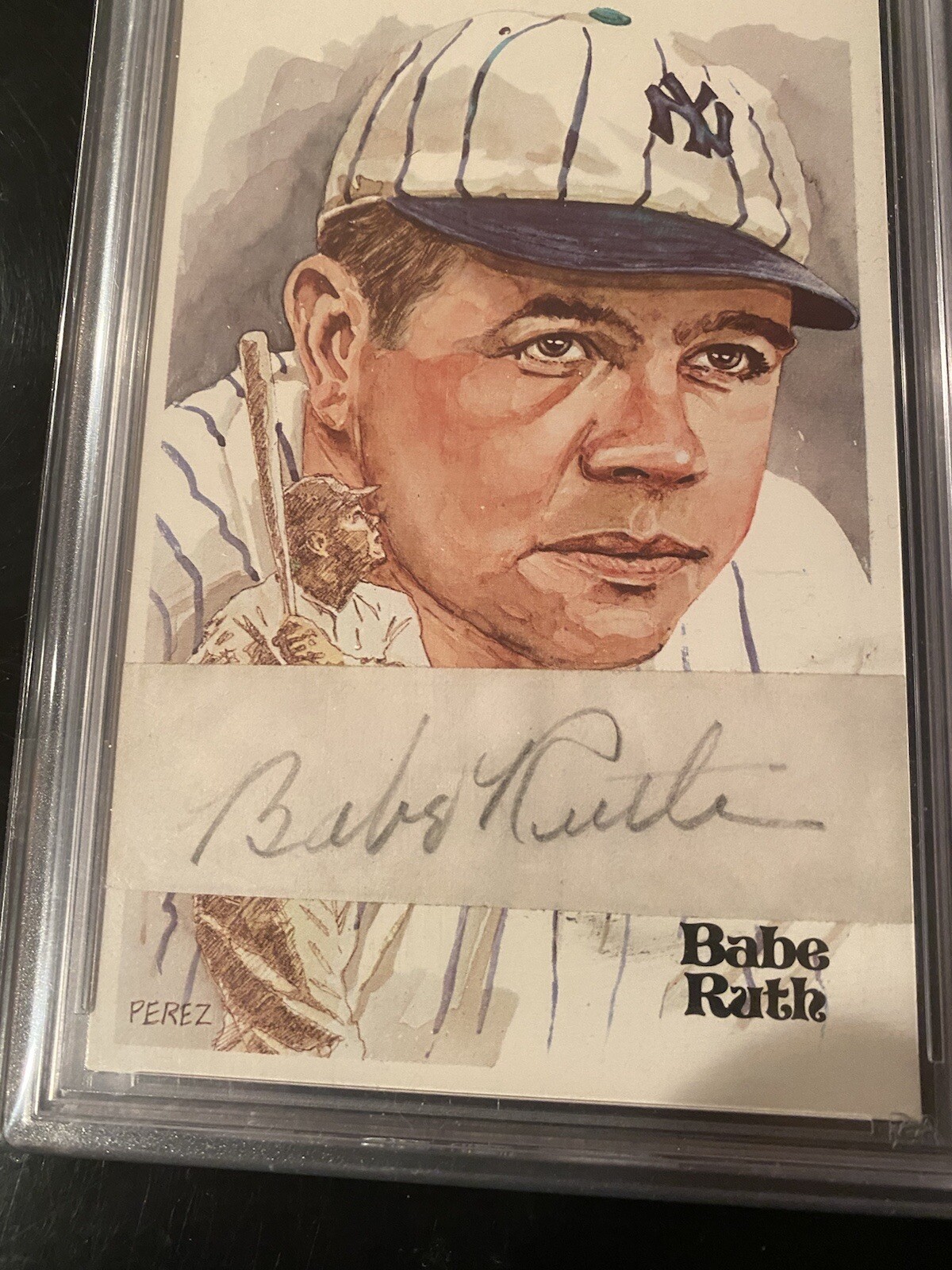 BABE RUTH PSA/DNA CERTIFIED AUTOGRAPH PEREZ STEELE | eBay