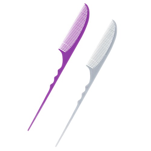 2 Pcs Point-tail Combing Hair Combed Picking Miss Long Style Combs ...