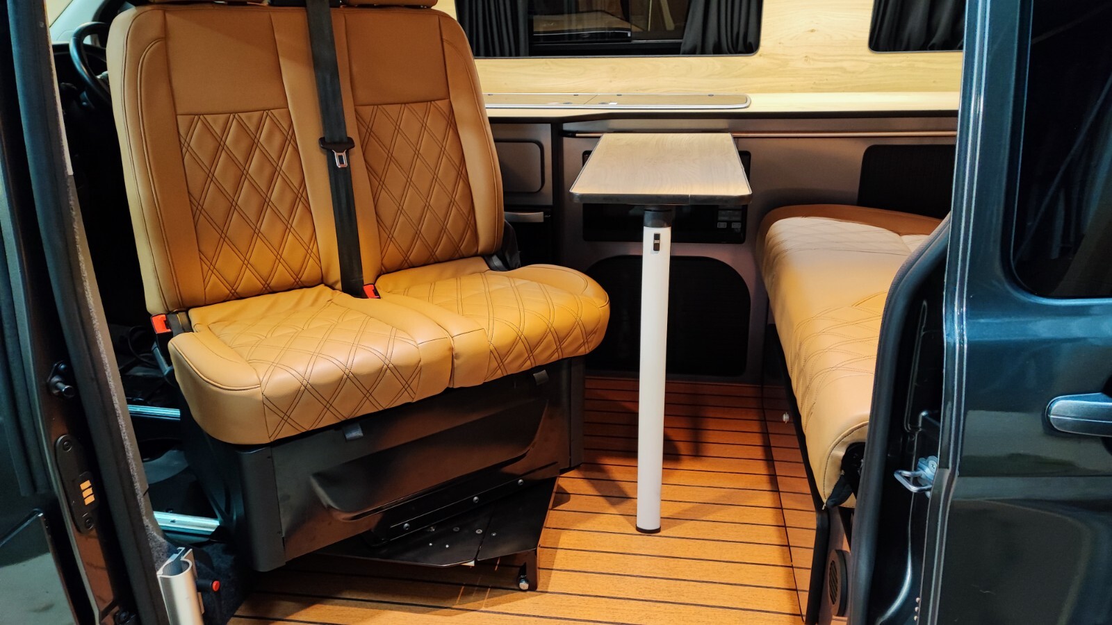 Ford Transit Custom MK8 Double Seat Sliding Swivel Base. Low profile ...