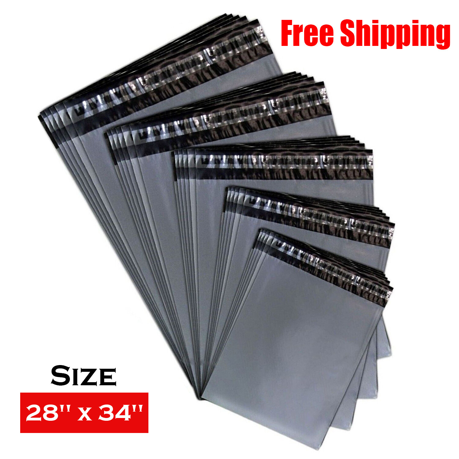 Self Adhesive Grey Mailing Bags Sizes Large Strong Poly Postage Bags ...