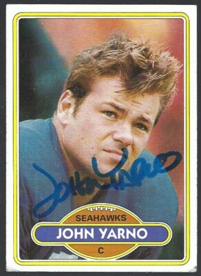 John Yarno 1980 Topps Football #399 IP autograph signed card | eBay