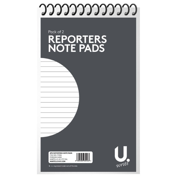 2 Pack Notebooks Set Reporters Pad Office School Book Line Notepad ...