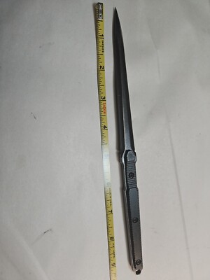 Dagger Fixed Blade Knife Double Edged Stiletto Kydex Sheath | eBay