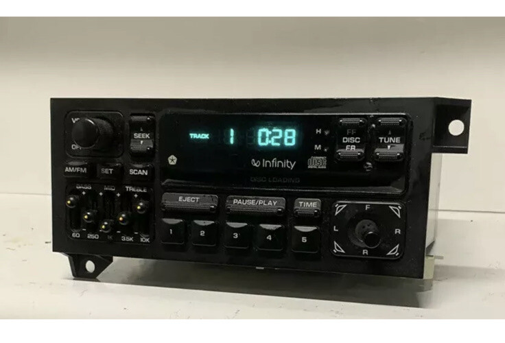 97-02 Dodge Chrysler Infinity III OEM Stereo 5-Band EQ AM FM CD Player ...