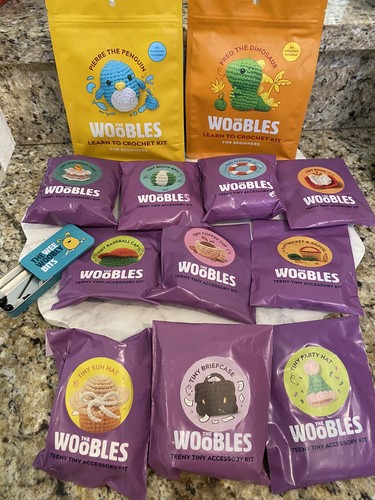 wobbles crochet kit penguin, Dinosaur, +10 accessories! | eBay