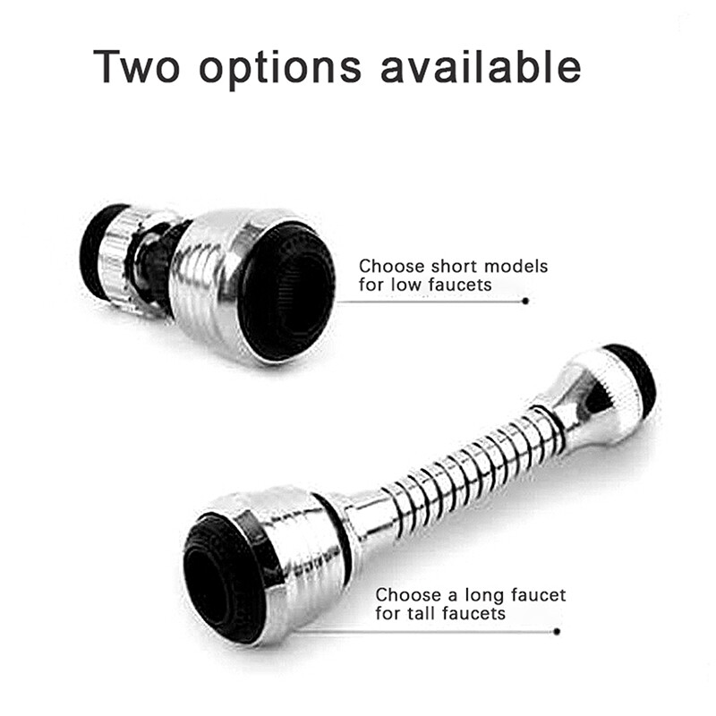 360 Degree Adjustable Kitchen Faucet Extension Tube Bathroom Kitchen ...