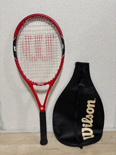 Wilson Federer 100 Tennis Racket 645cm² Red with Case | eBay Australia