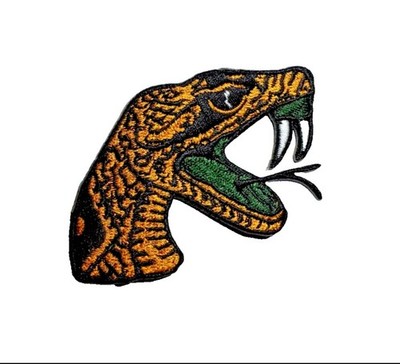 Florida A&M FAMU Rattlers NCAA Logo Embroidered 2.5in Iron / Sew-On ...