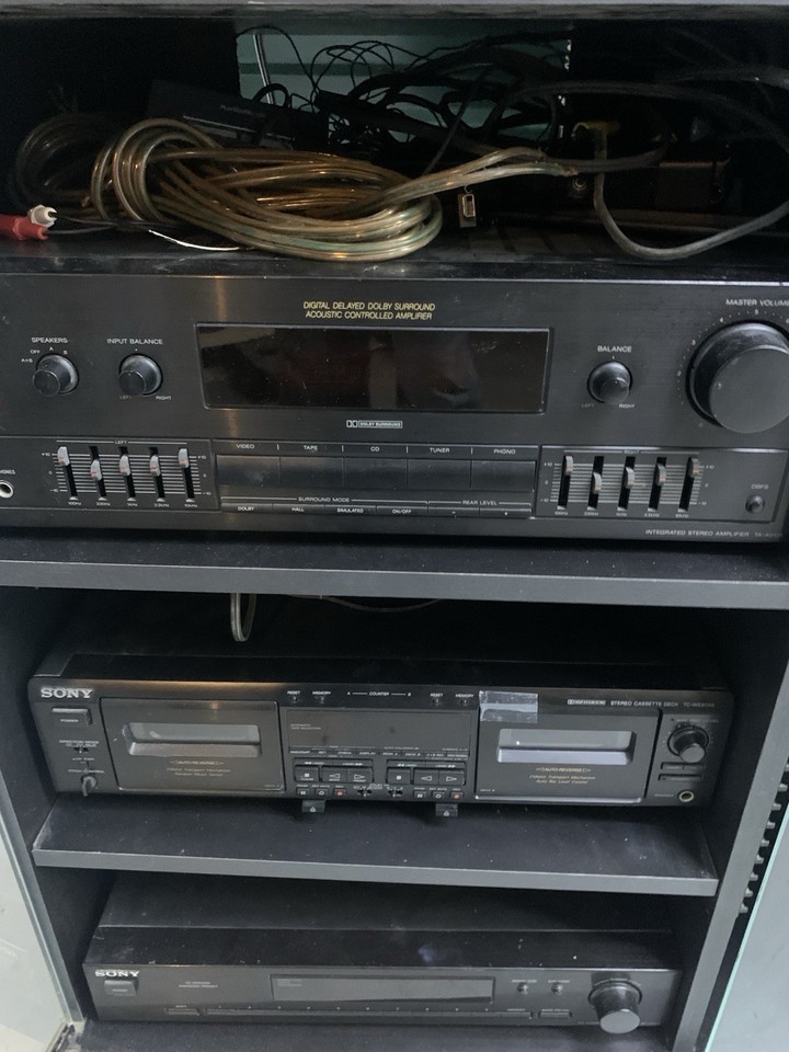Sony vintage stereo system rack (Speakers & Remote not included) see ...