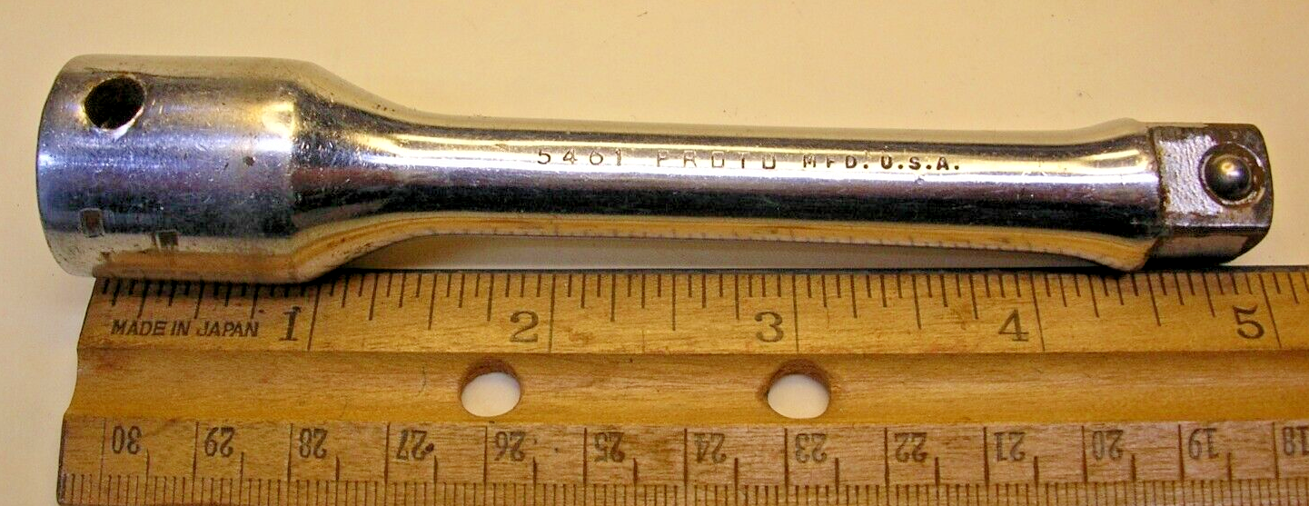 Proto 5461 1/2" Drive 5" Long Socket Extension Bar Chrome USA | eBay