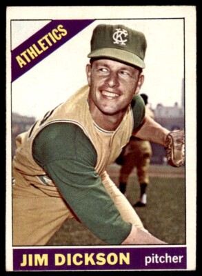 1966 Topps Jim Dickson D Kansas City Athletics #201 | eBay